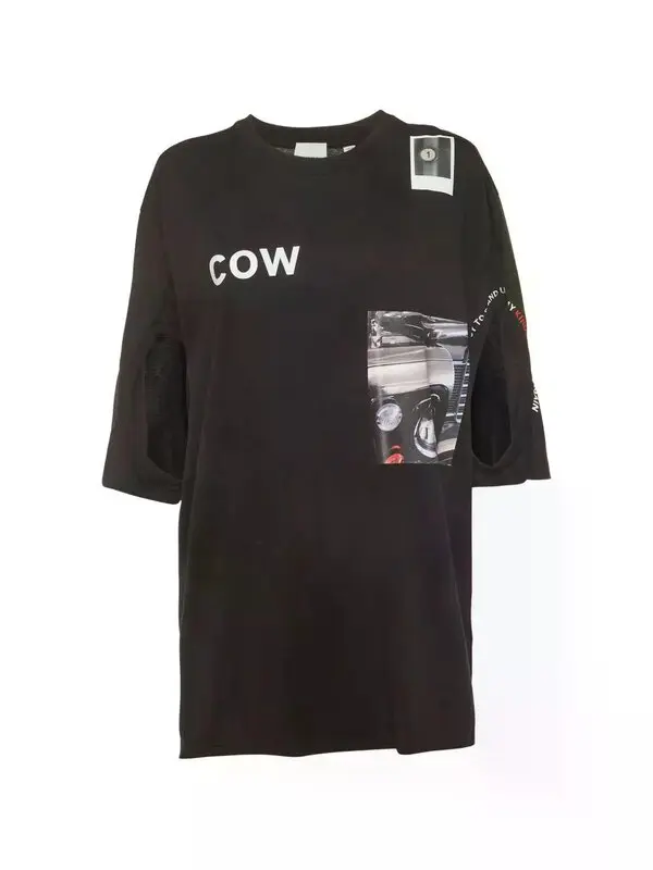Burberry Graphic-print Sleeve-cutout T-shirt