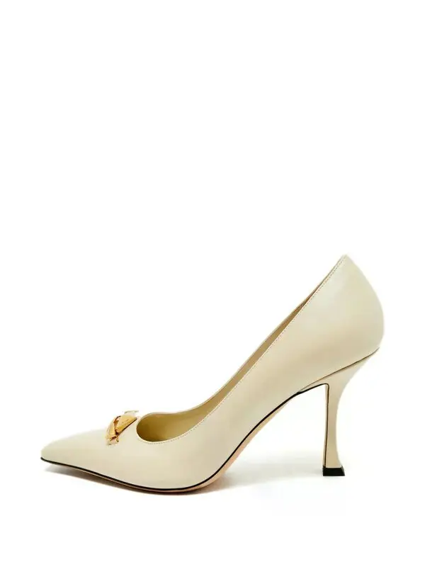 JIMMY CHOO Ryker Pointed-toe Pumps - Neutrals