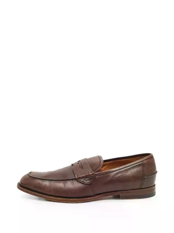 Gucci Penny Saddle-strap Loafers