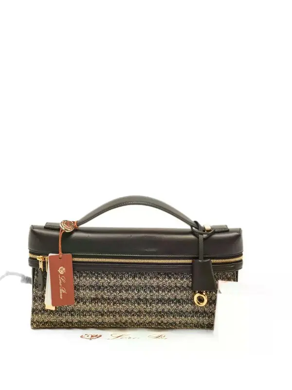 Loro Piana Extra L29 Tweed Clutch Bag