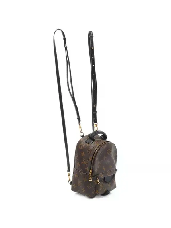 LOUIS VUITTON 2020 Mini Palm Springs Monogram Backpack - Brown