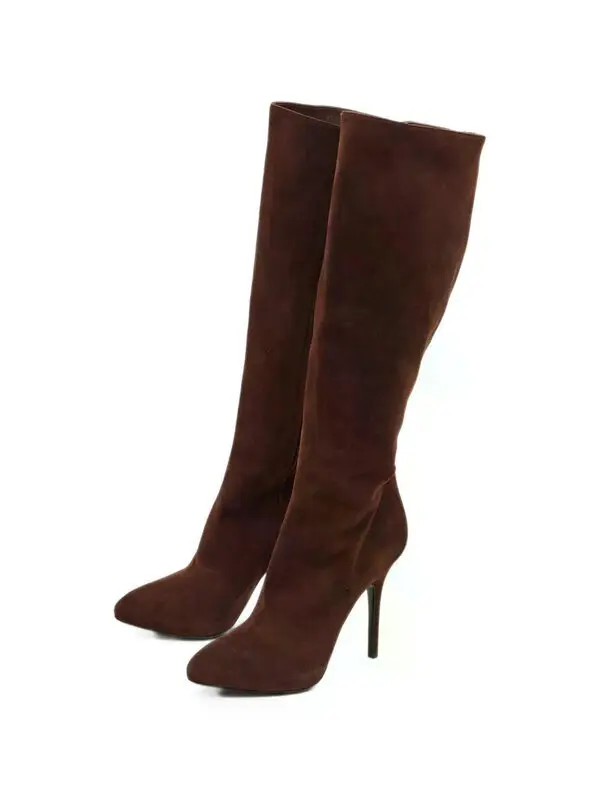 Dior Pointed-toe Knee-high Boots - Brown