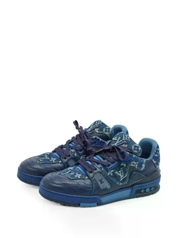 LOUIS VUITTON Trainer Monogram Denim Sneakers