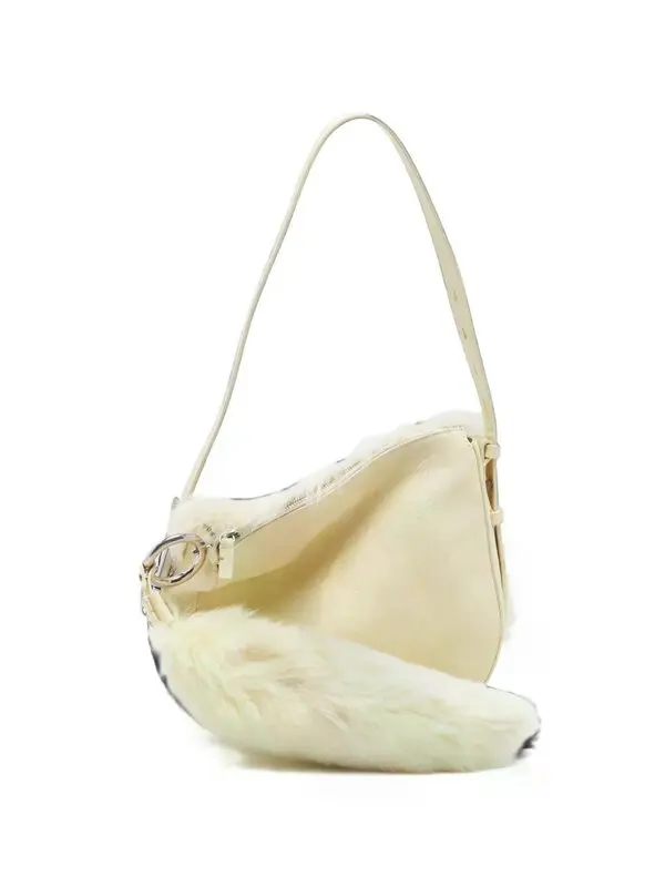 Burberry Knight Shearling Shoulder Bag