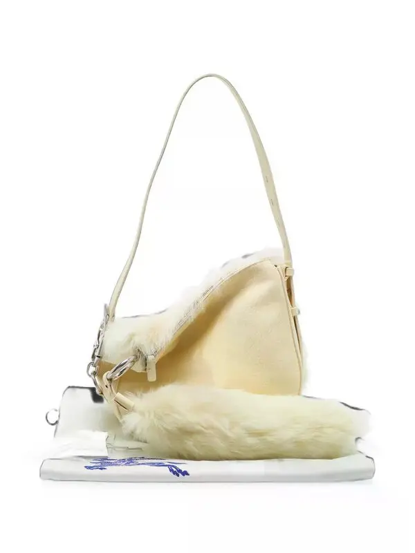 Burberry Knight Shearling Shoulder Bag