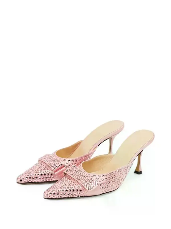Mach & Mach Carrie Crystal-embellished Mules