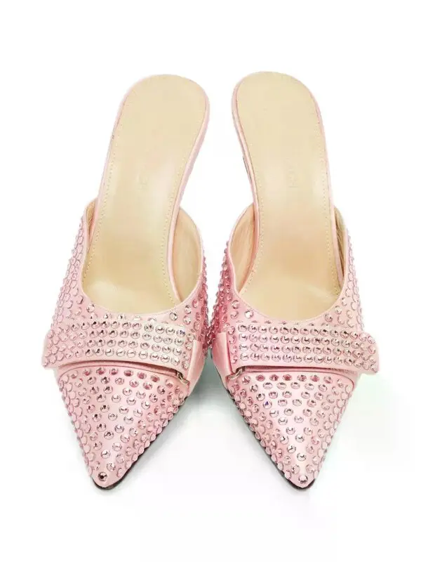 Mach & Mach Carrie Crystal-embellished Mules