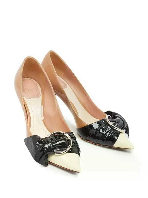Dior Buckled Pointed-toe Pumps