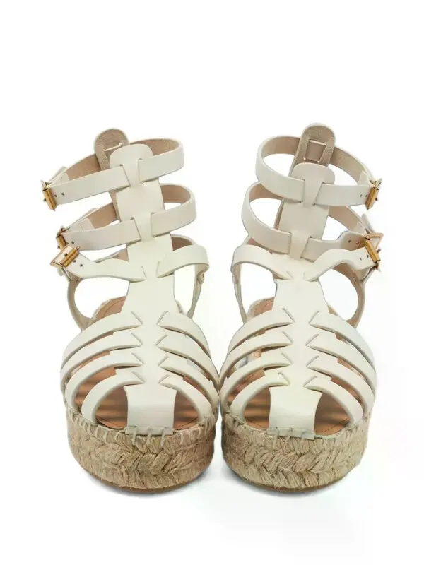 Dior Platform Espadrilles - White
