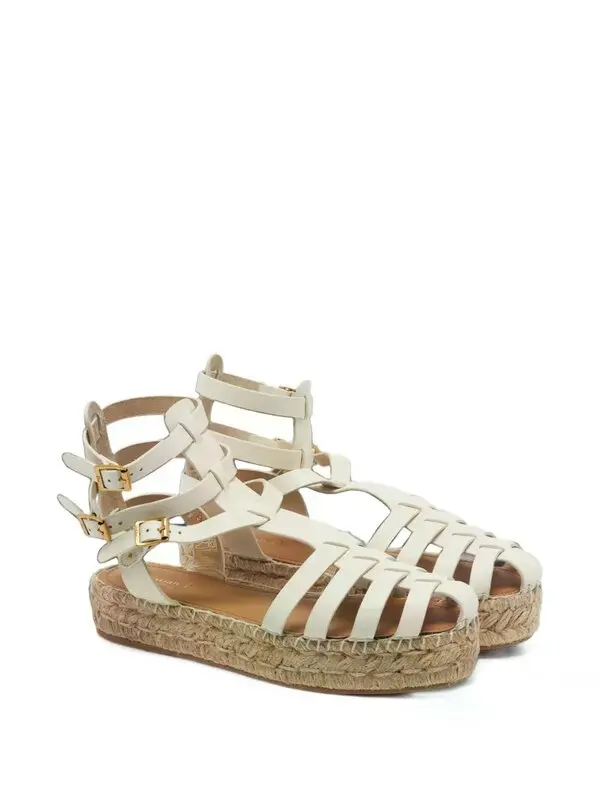 Dior Platform Espadrilles - White