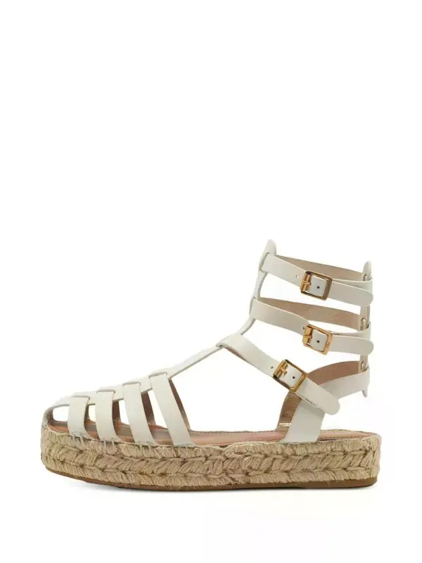 Dior Platform Espadrilles - White