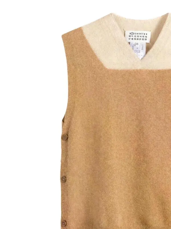 MAISON MARGIELA Color-blocked Fuse Knit Vest