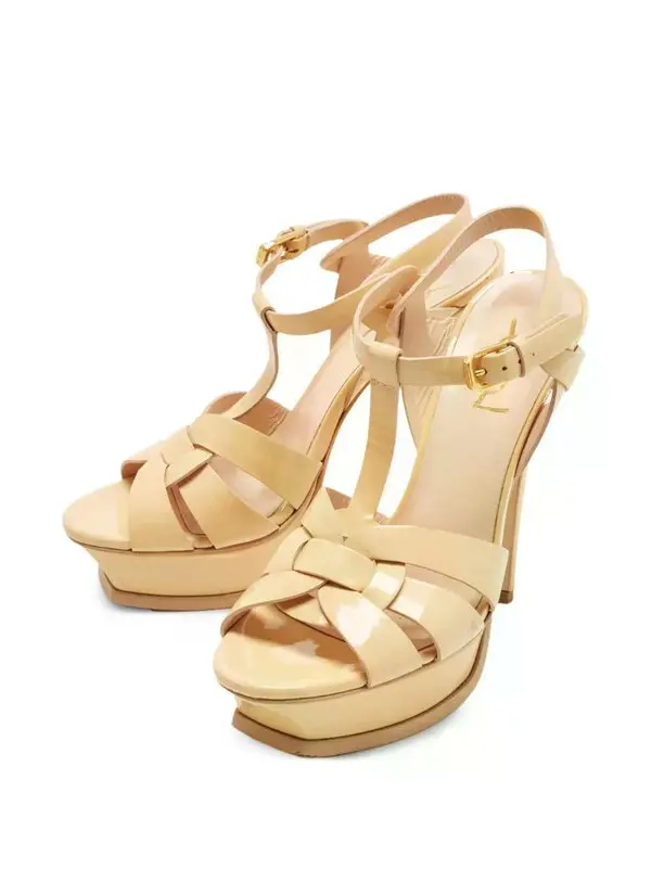 Saint Laurent Tribute Knotted Platform Sandals