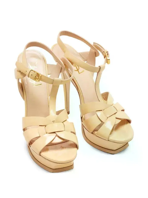 Saint Laurent Tribute Knotted Platform Sandals