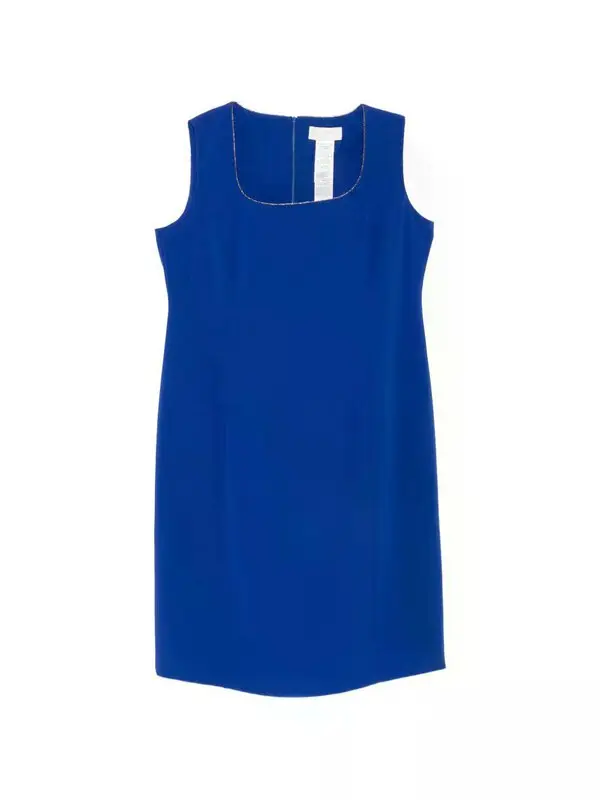 Marina Rinaldi Tabarin Crystal-trimmed Sleeveless Midi Dress - Blue