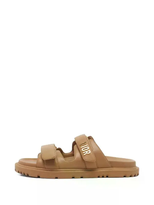 Dior Dioract Touch-strap Sandals - Brown