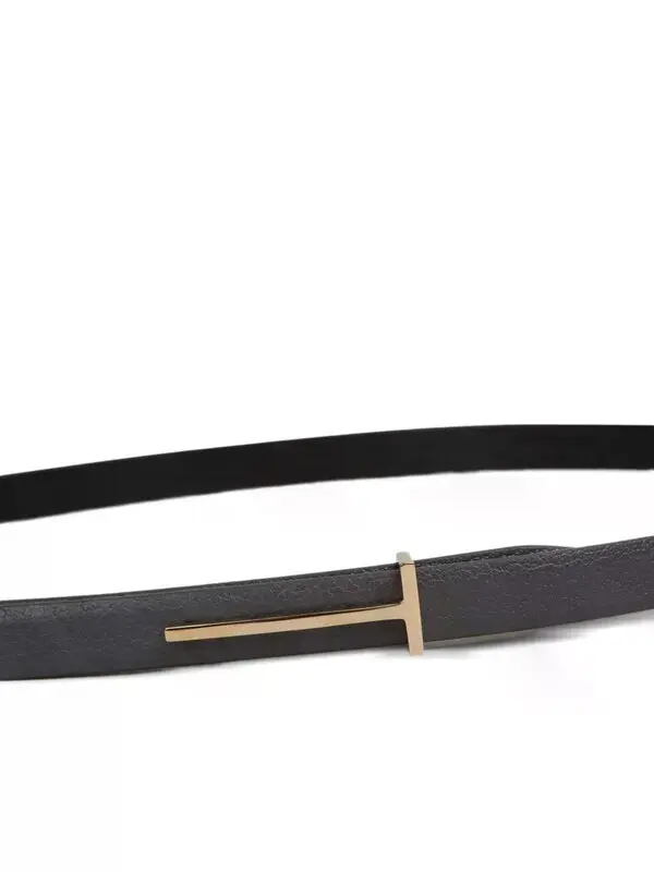 TOM FORD T-logo Leather Belt