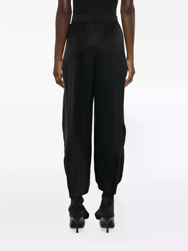 Andamane The Attico Pleated Ankle-tie Trousers - Black