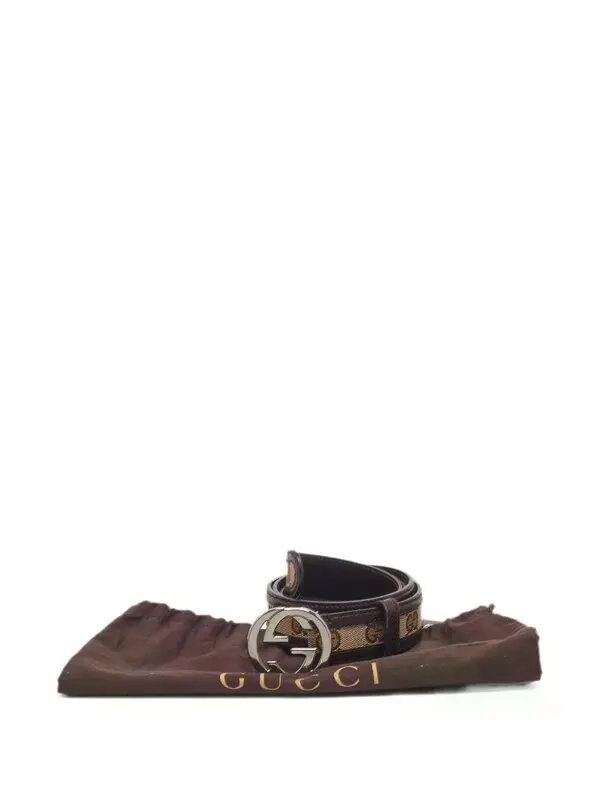 Gucci Interlocking G Canvas Belt