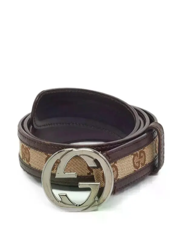 Gucci Interlocking G Canvas Belt