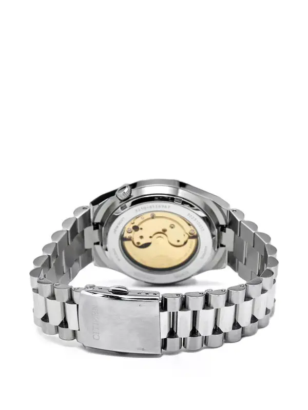 Citizen Automatic Stainless Steel Watch With Blue Dial