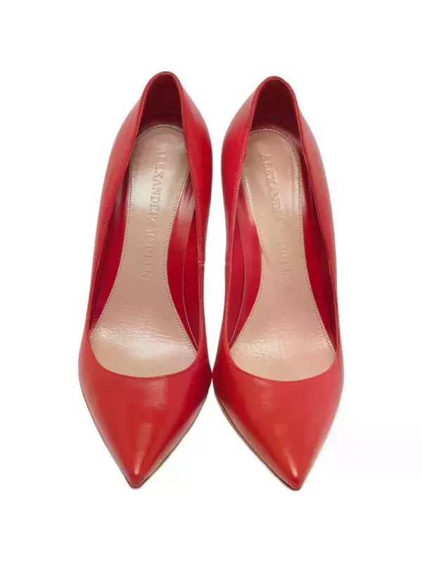 Alexander McQueen Leather Pointed-toe Stiletto Pumps