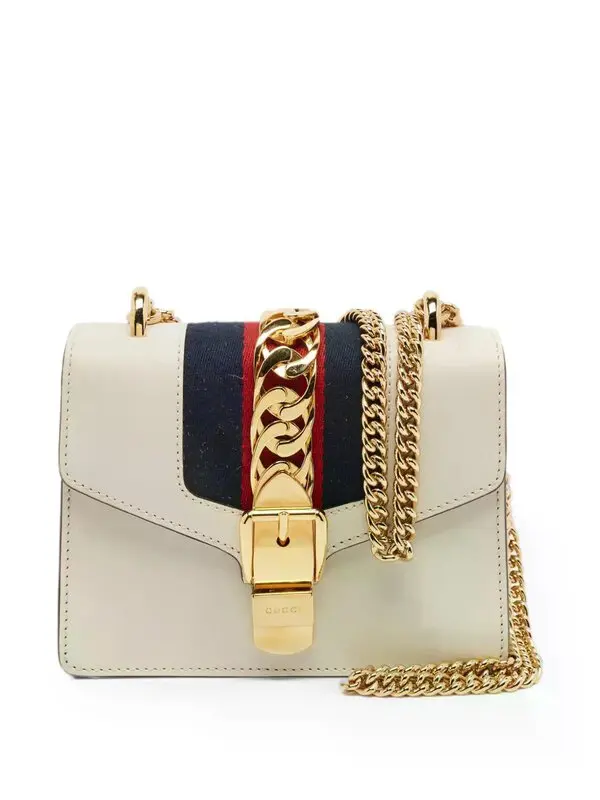Gucci Mini Sylvie Web Shoulder Bag - Neutrals