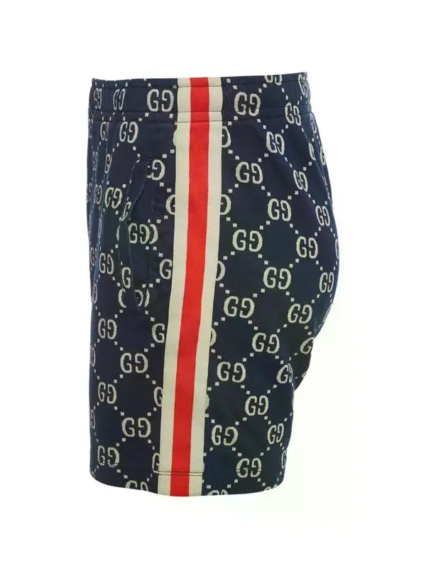 Gucci Gg Jacquard Web-stripe Shorts
