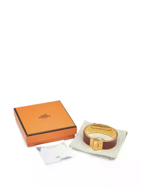 Hermès Hinged Enamel Bracelet