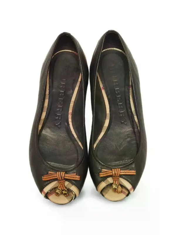 Burberry Peep-toe Ballet Flats