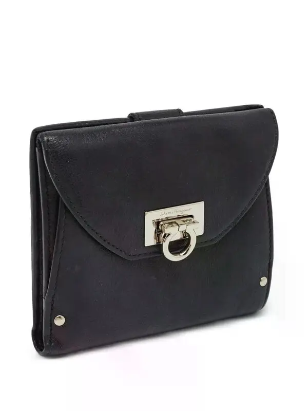 FERRAGAMO Gancini Wallet - Black
