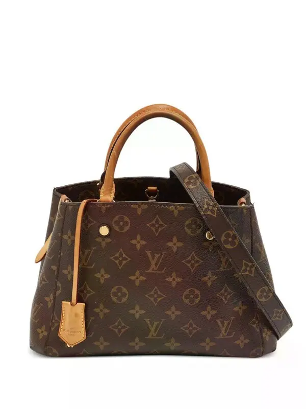 LOUIS VUITTON Montaigne Bb Monogram Tote Bag - Brown