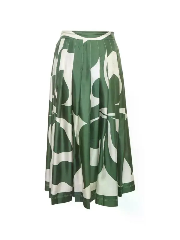 Victoria Beckham Pleated Midi Skirt