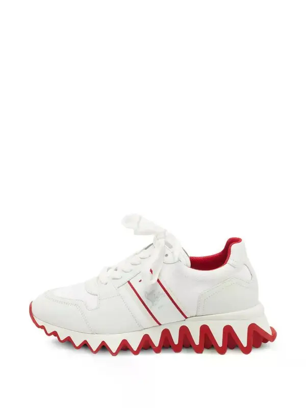 CHRISTIAN LOUBOUTIN Loubishark Leather Sneakers - White