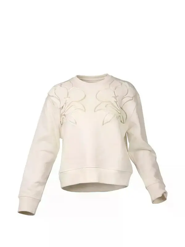 Valentino Garavani Floral-appliqué Sweatshirt