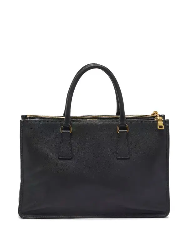 Prada Logo Plaque Double Zip Handbag
