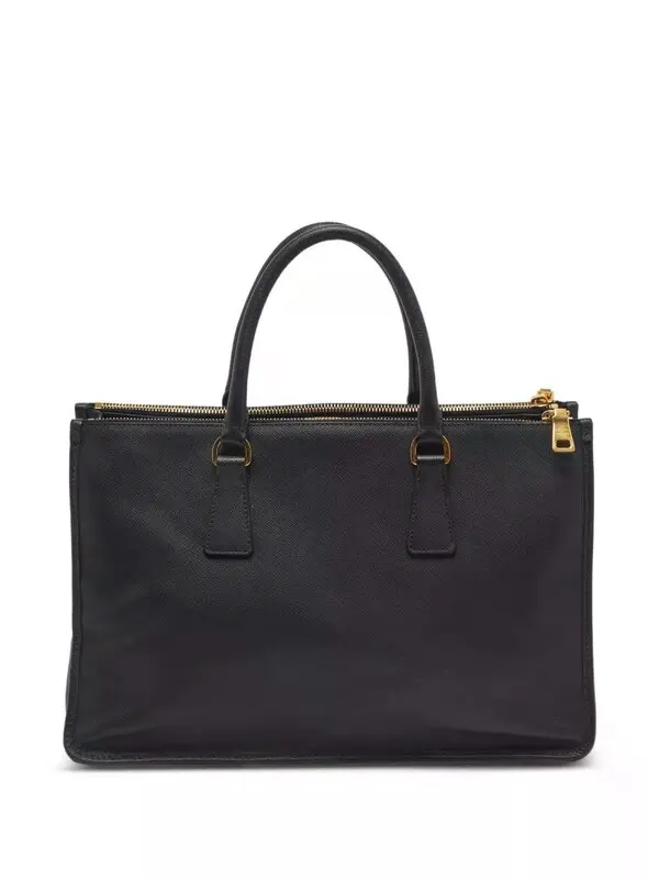 Prada Logo Plaque Double Zip Handbag