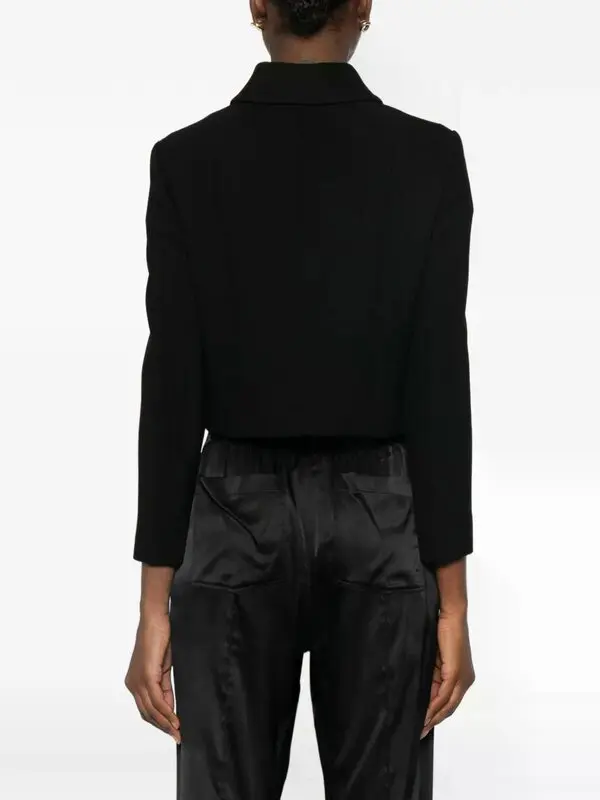 Gucci Logo Button Cropped Jacket