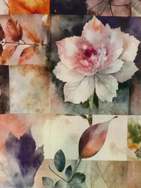 D'ANIELLO Leaf-print Frayed Scarf