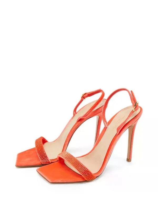 GIANVITO ROSSI Britney Crystal-embellished Slingback Sandals