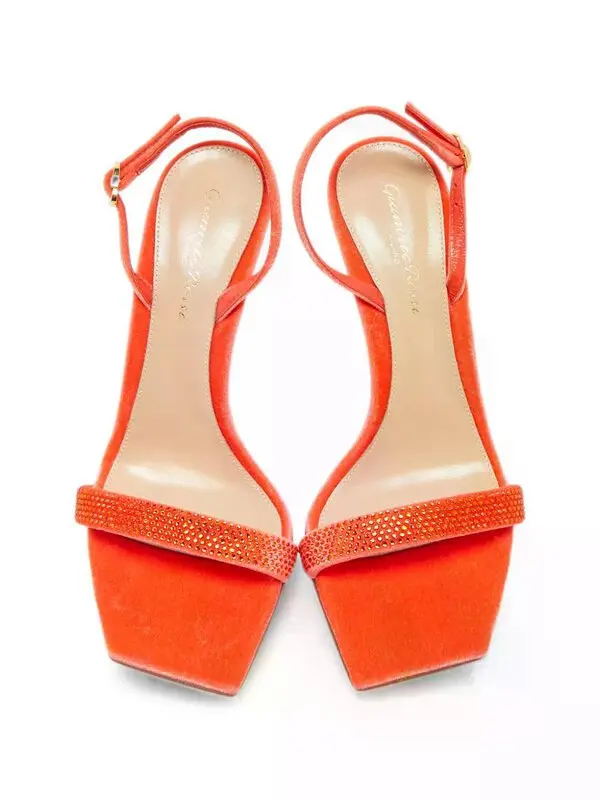 GIANVITO ROSSI Britney Crystal-embellished Slingback Sandals