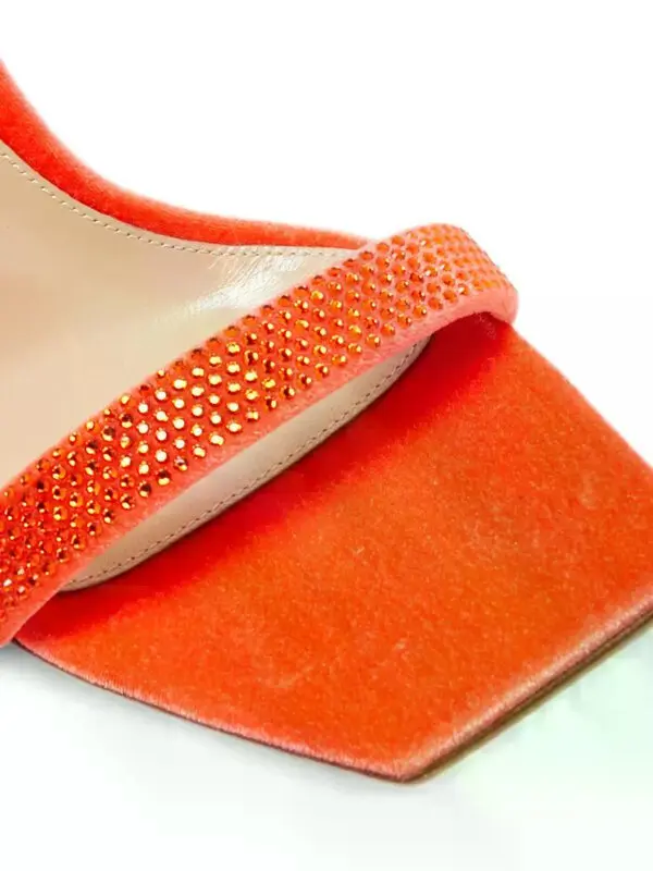 GIANVITO ROSSI Britney Crystal-embellished Slingback Sandals