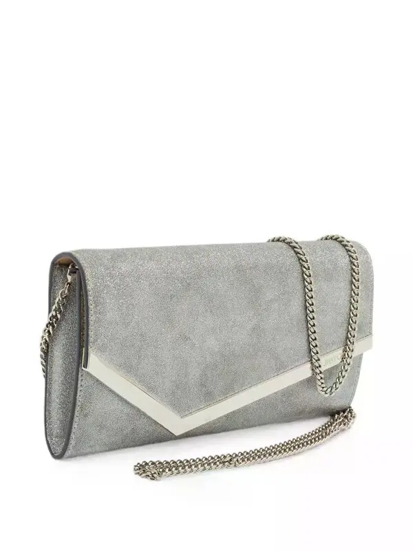JIMMY CHOO Emmie Glitter Clutch Bag