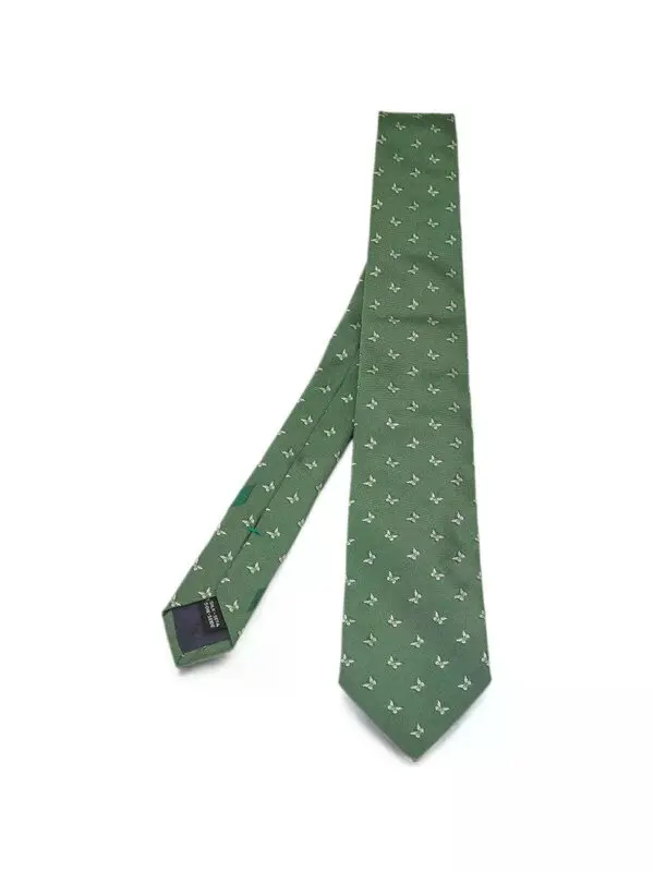 FERRAGAMO Butterfly-jacquard Tie