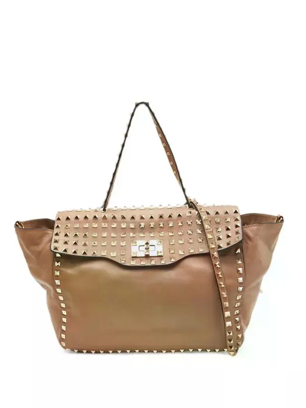 Valentino Garavani Rockstud Leather Tote Bag