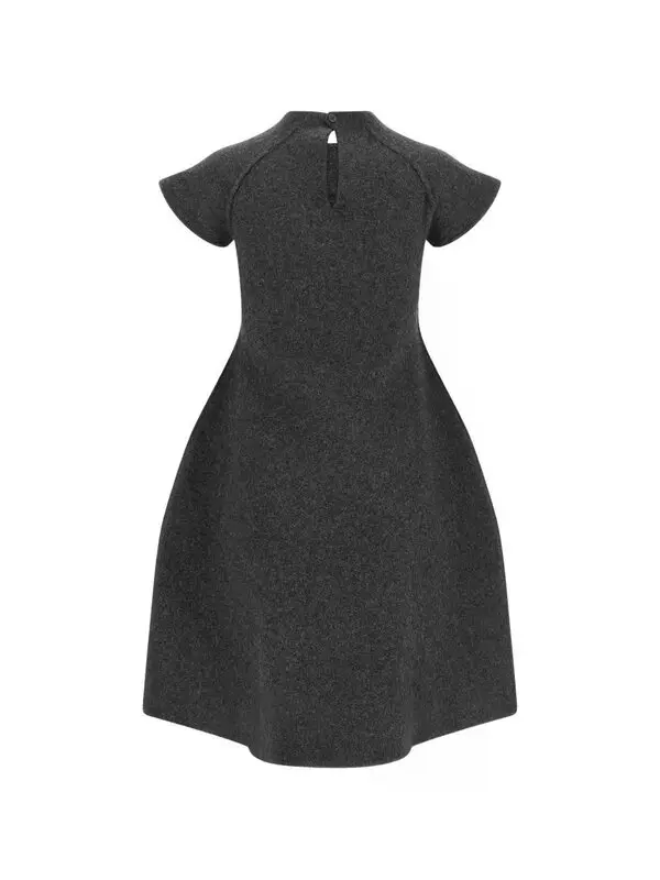 JIL SANDER Mock Neck A-line Mini Dress