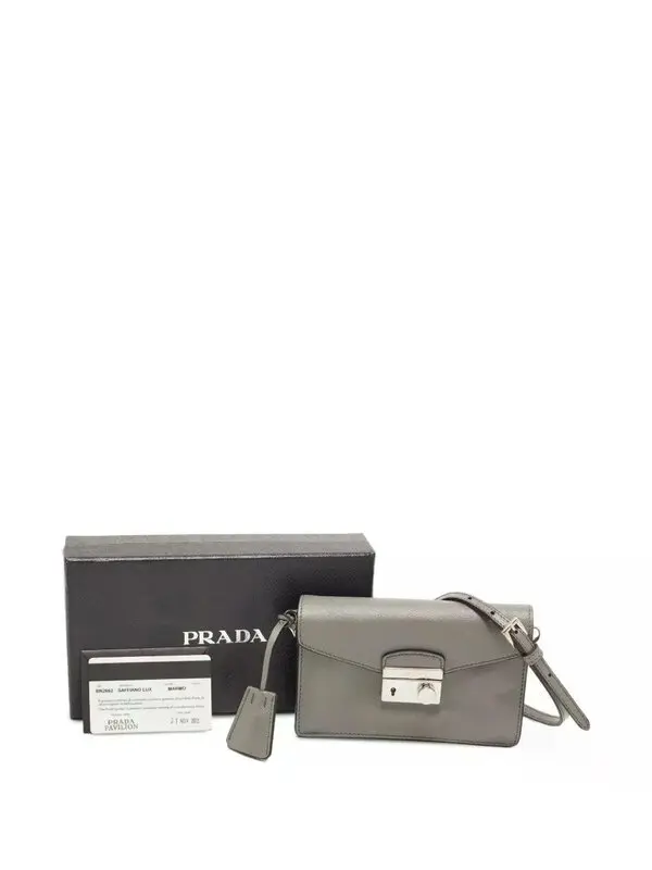 Prada Saffiano Leather Mini Crossbody Bag