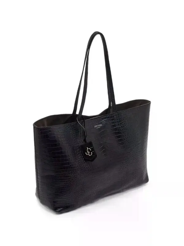 JIMMY CHOO Nine2five Crocodile-effect Tote Bag