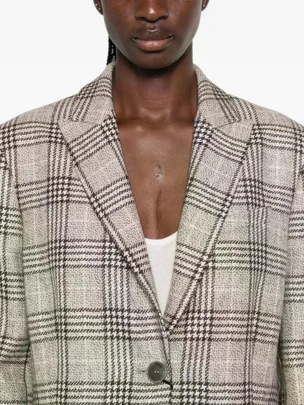 TWINSET Check-pattern Notched-lapels Jacket