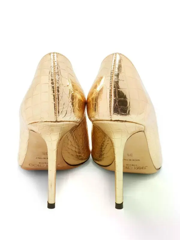 JIMMY CHOO Leather Pointed Toe Stiletto Pumps